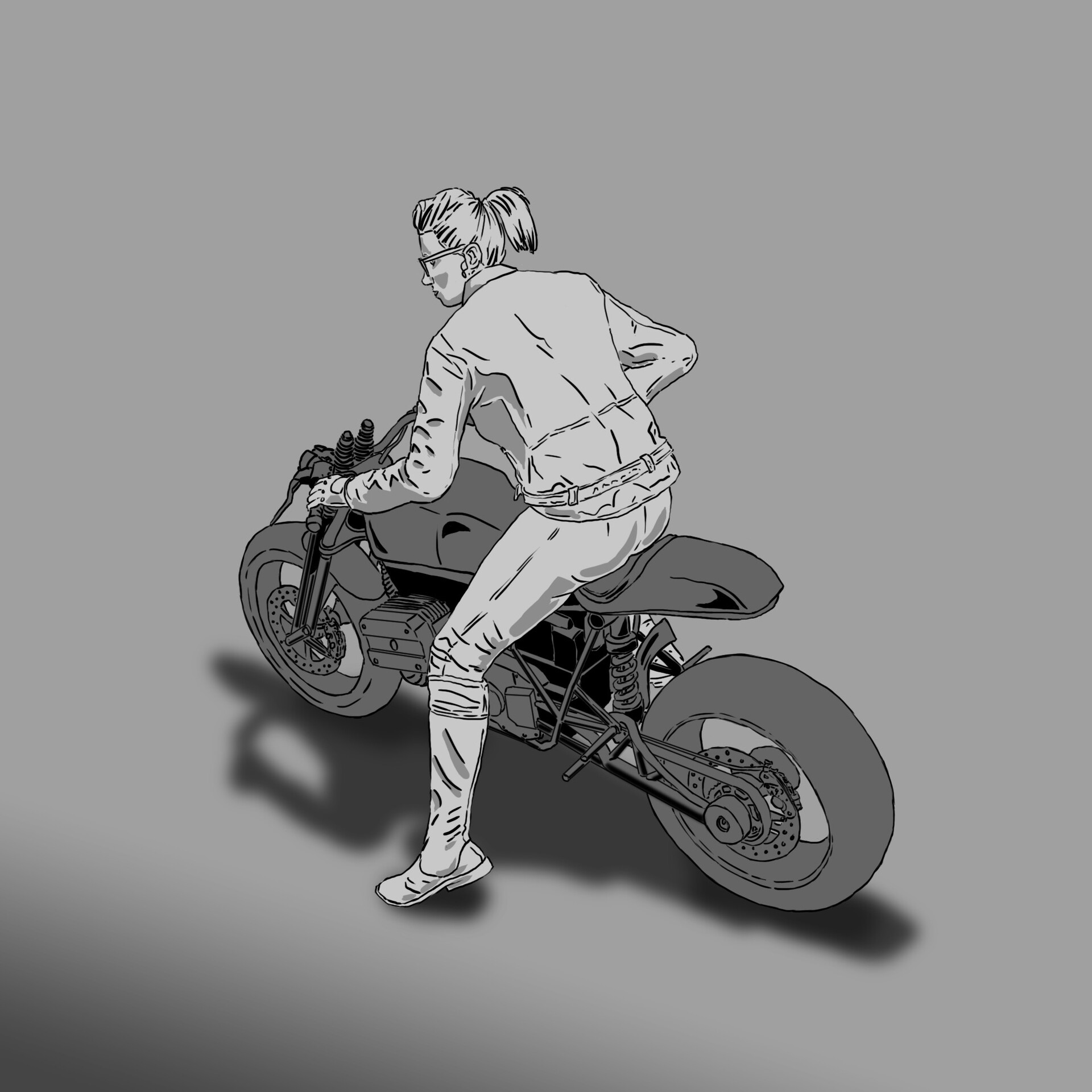 ArtStation - FCR 1000 motorcycle