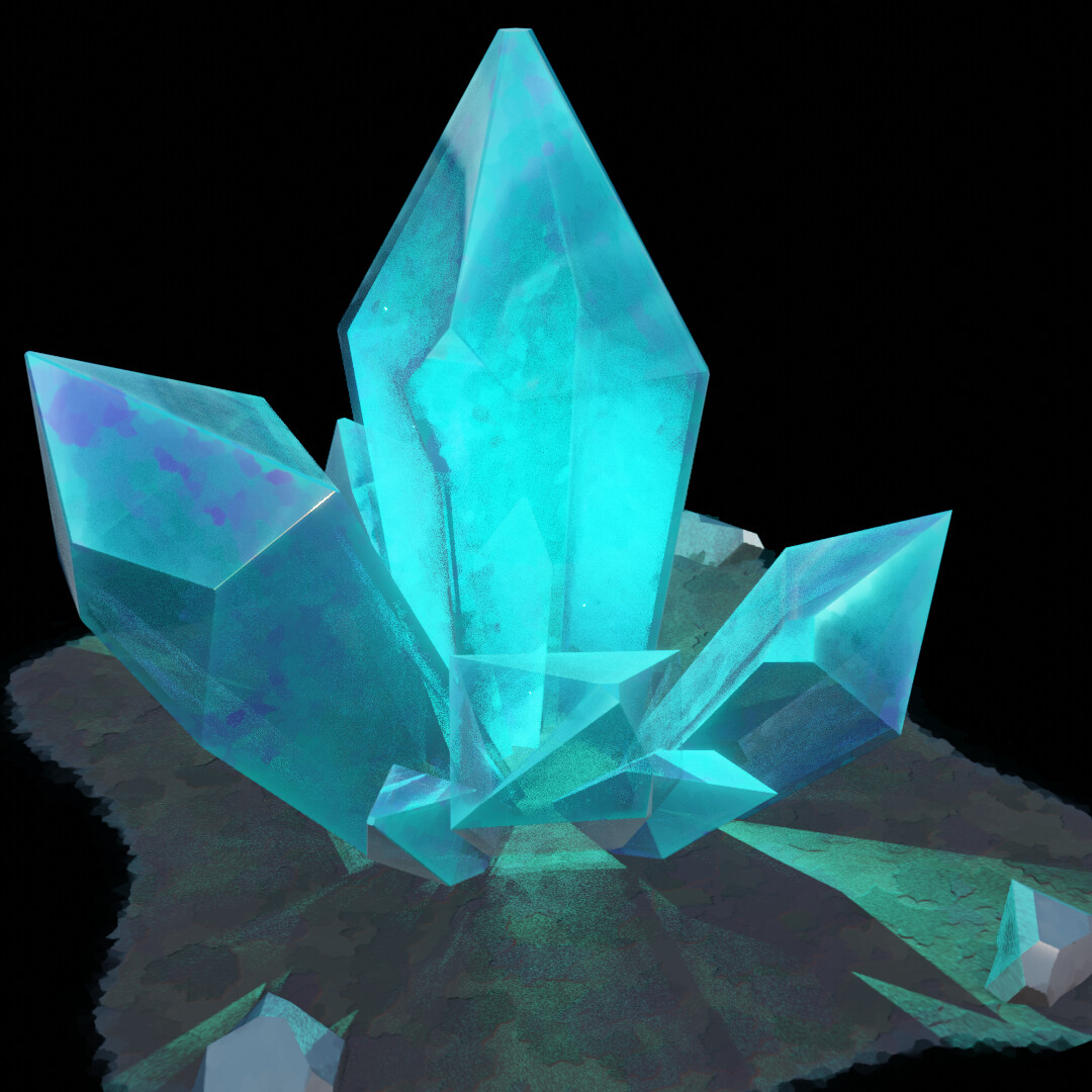 ArtStation - Stylized Crystals - Free Model