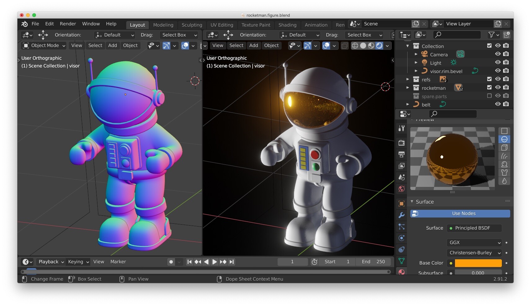 ArtStation - Rocketman Full Figure Character Design WIP