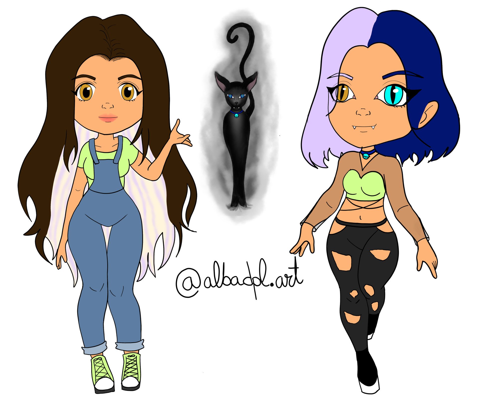 ArtStation - Rosé and Moon- OC Design