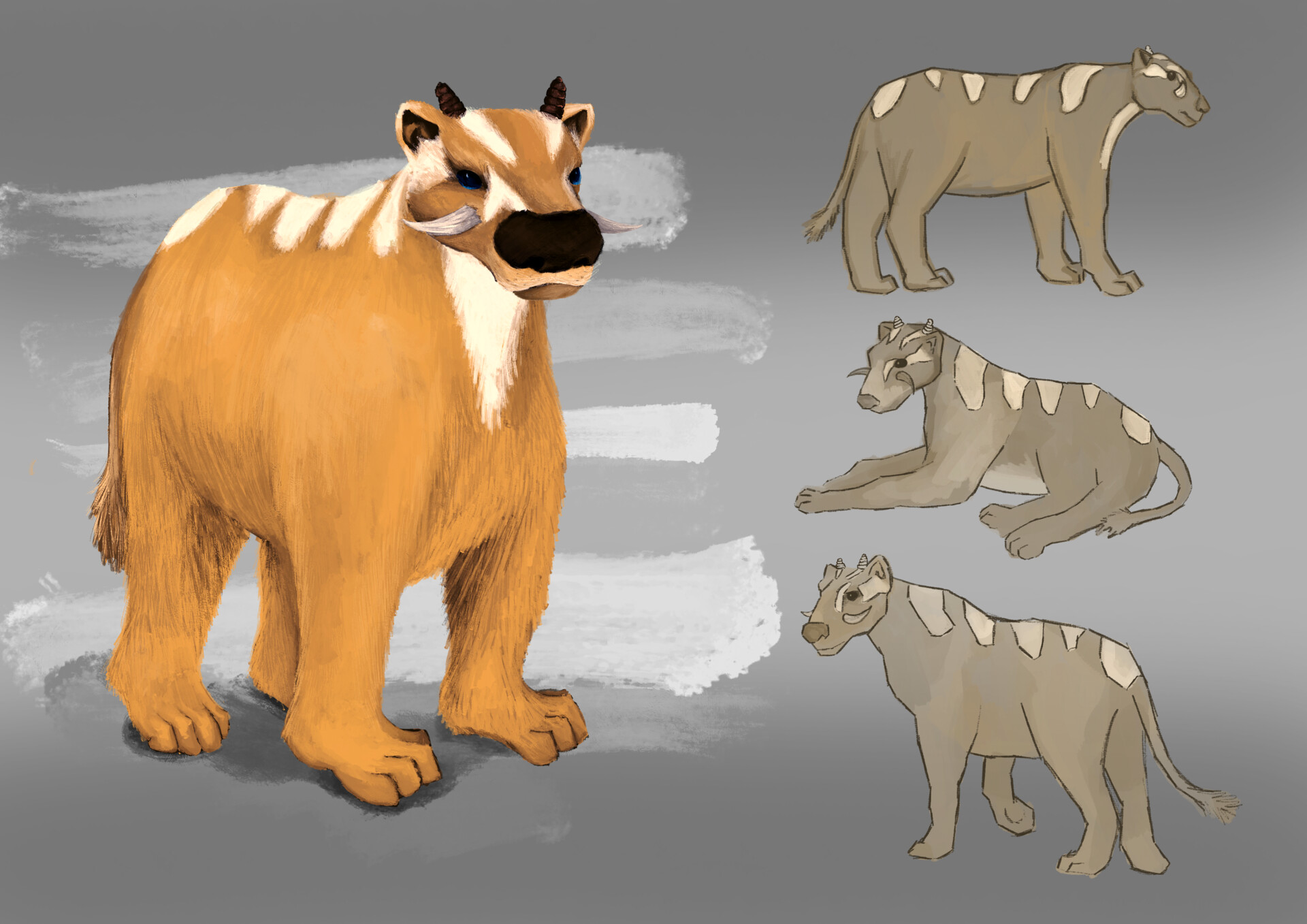 ArtStation - Lion Prey Design Sheet