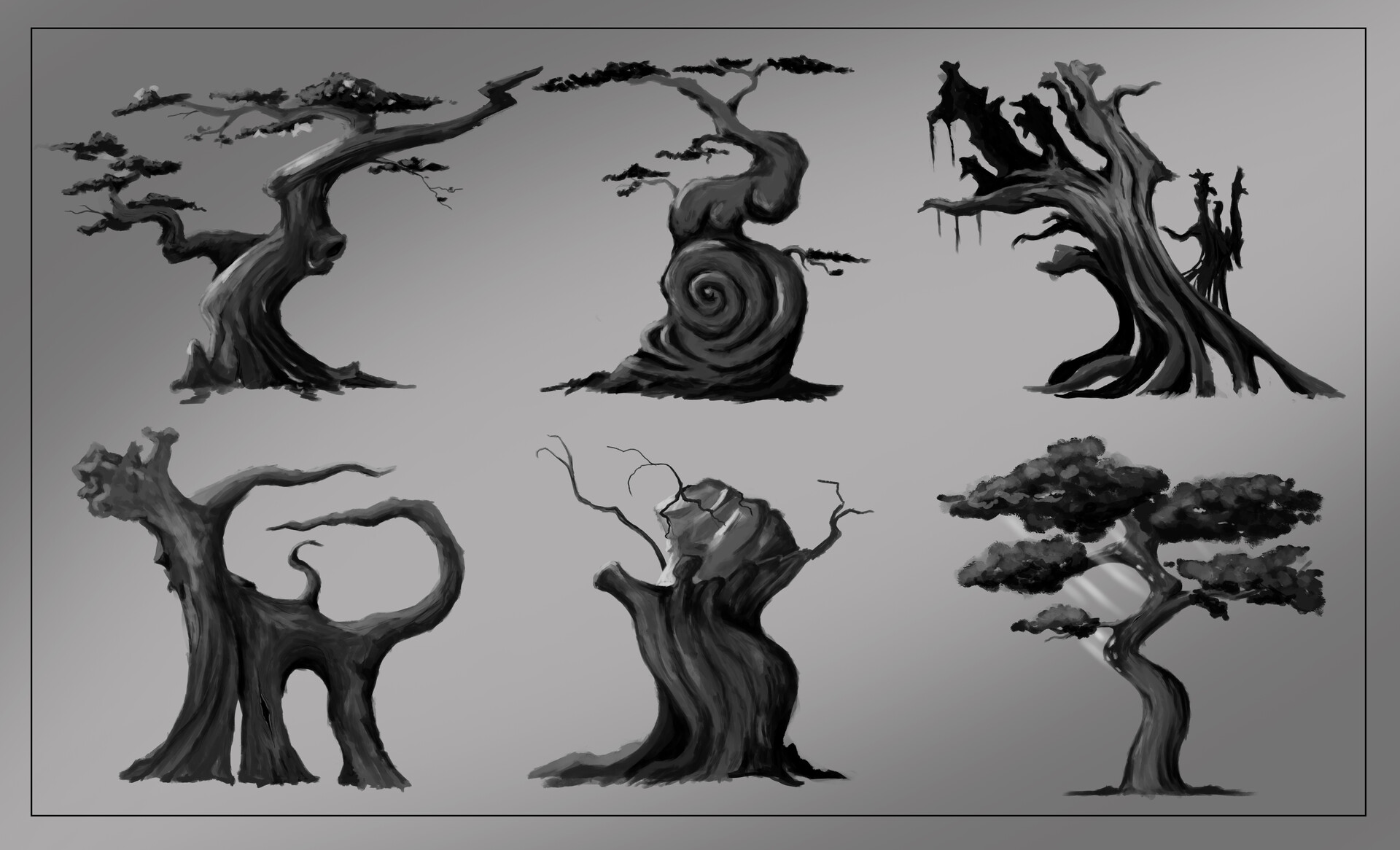 ArtStation - Trees concept art