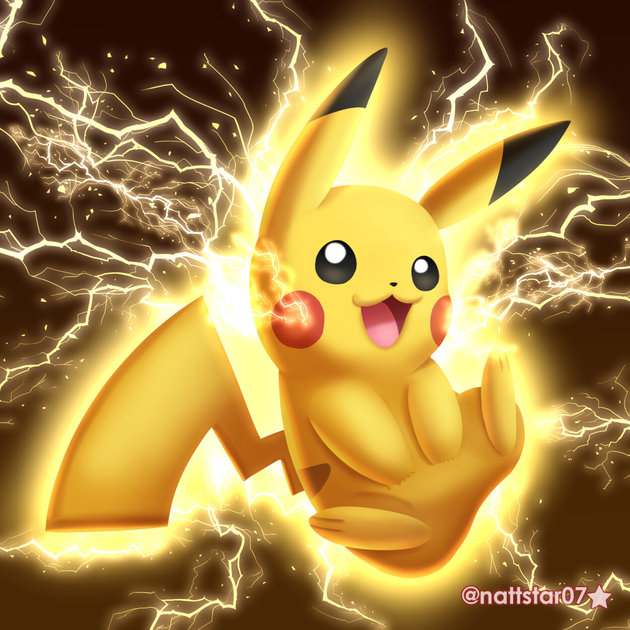 Pikachu Lightning Wallpaper