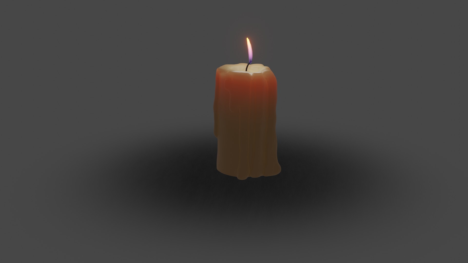 ArtStation - 3D Blender candle