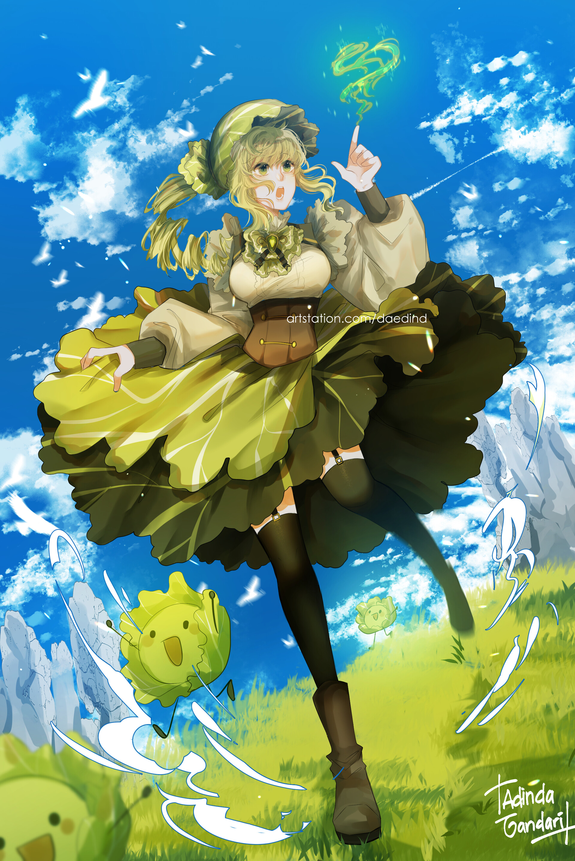 ArtStation - (Original Character) Cabbage lady