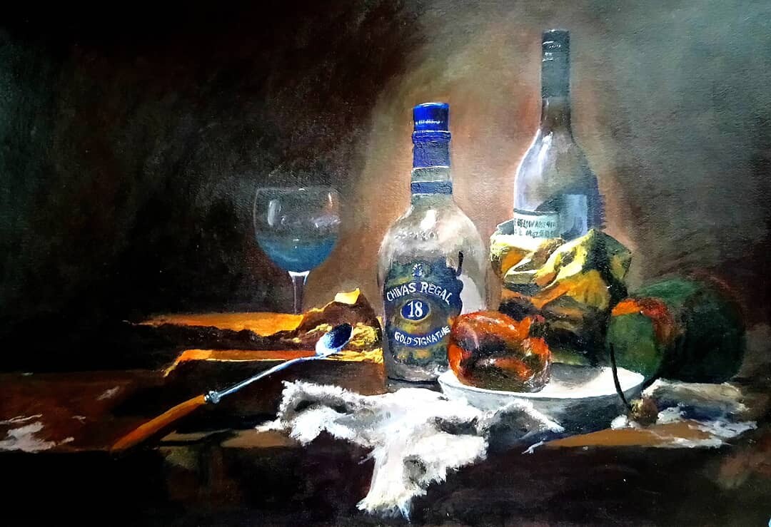 ArtStation - Acrylic - Still life painting