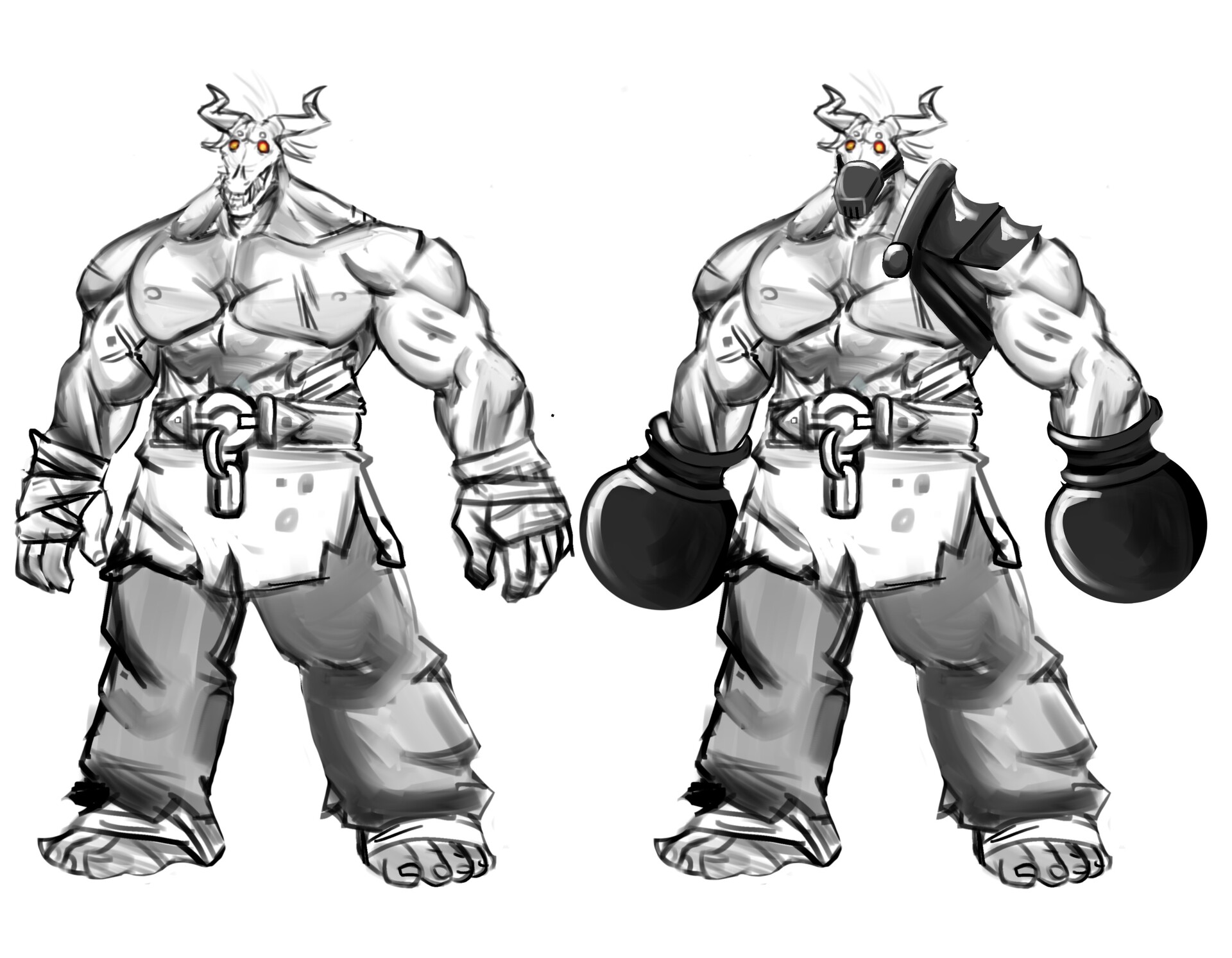 ArtStation - Demon Brawler