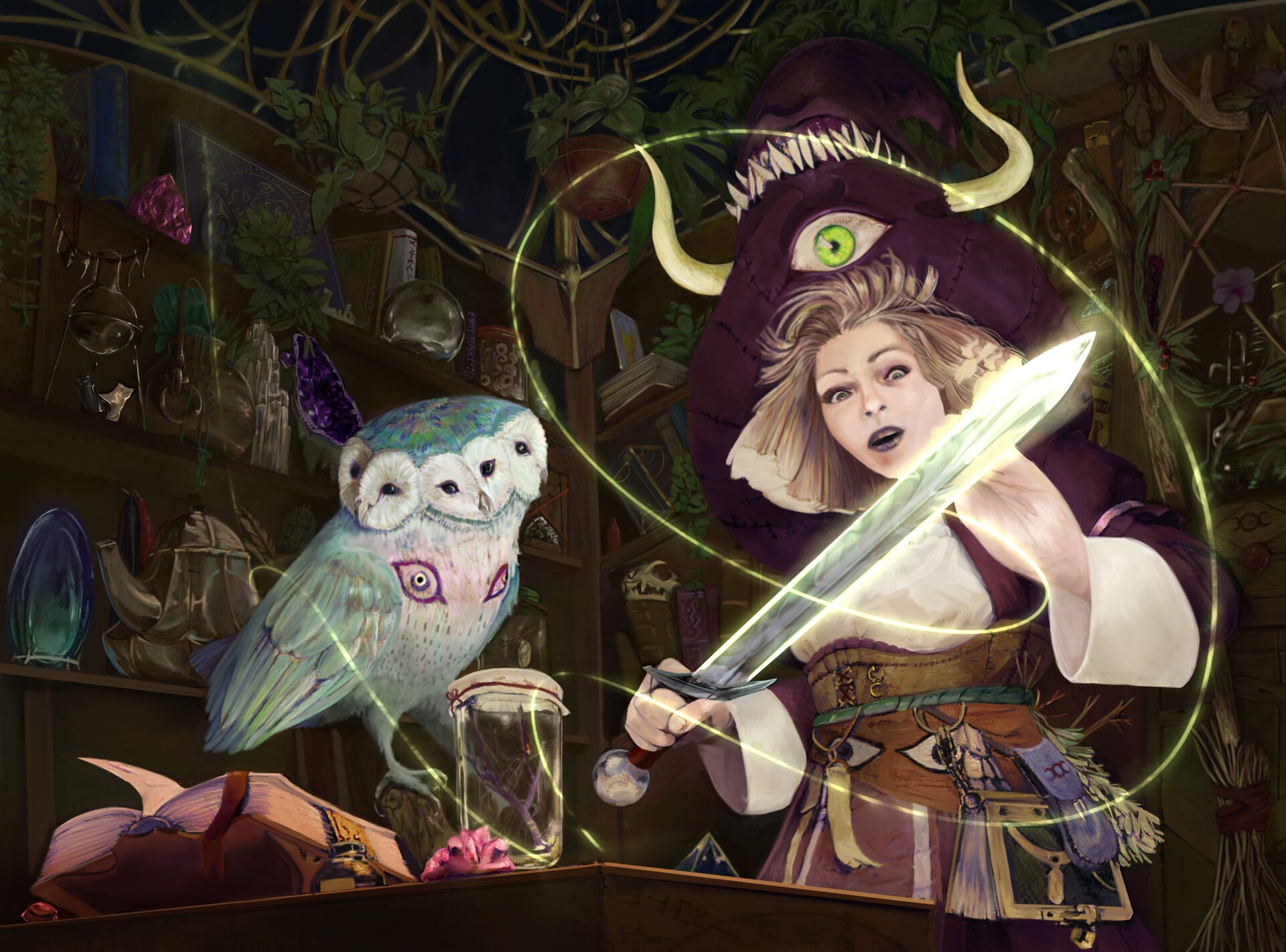 ArtStation - Witch in her Studio