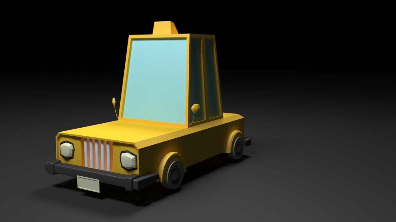 ArtStation - Low poly car