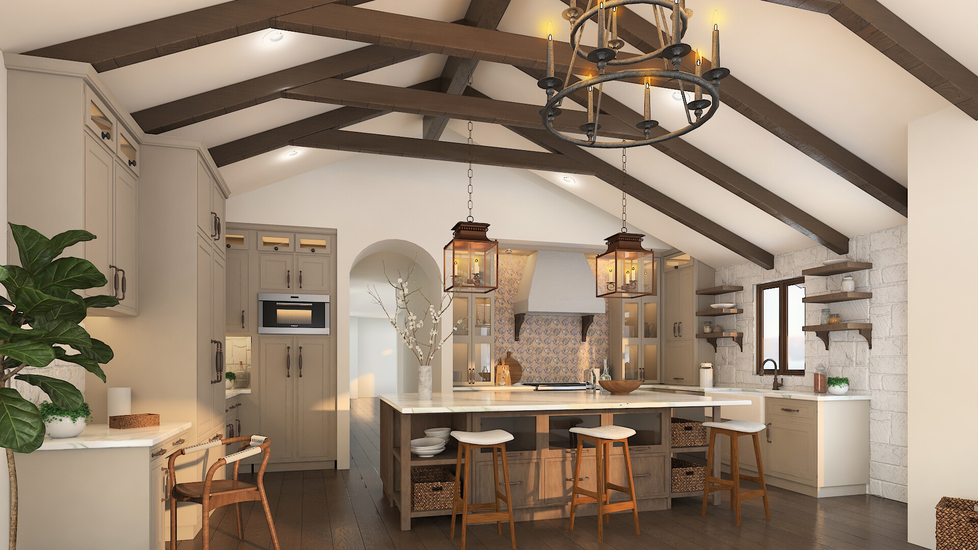 Rustic Italian Kitchen Paintings