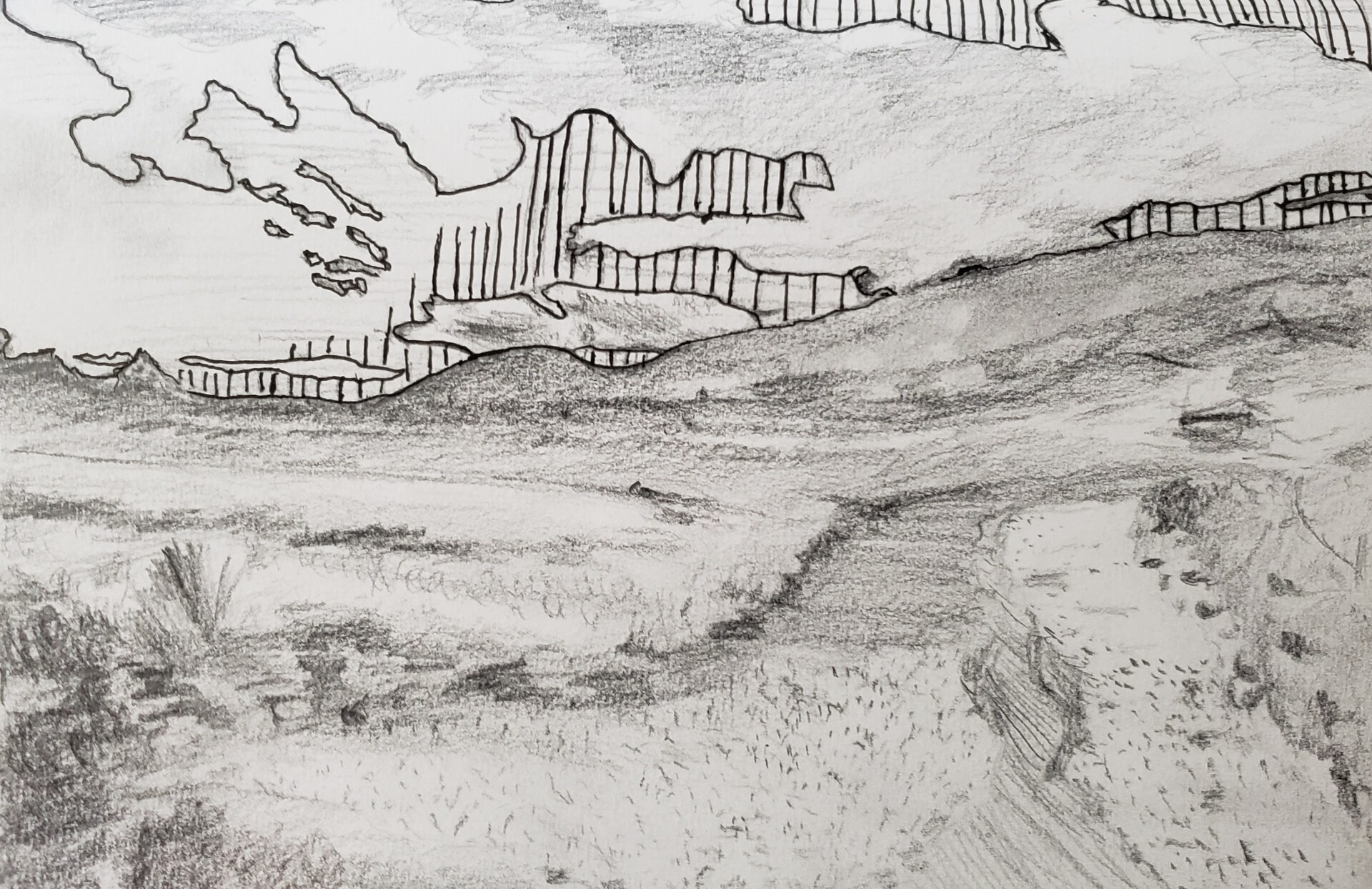 Chance McLaren - Landscape Sketches and defunct art for competition.