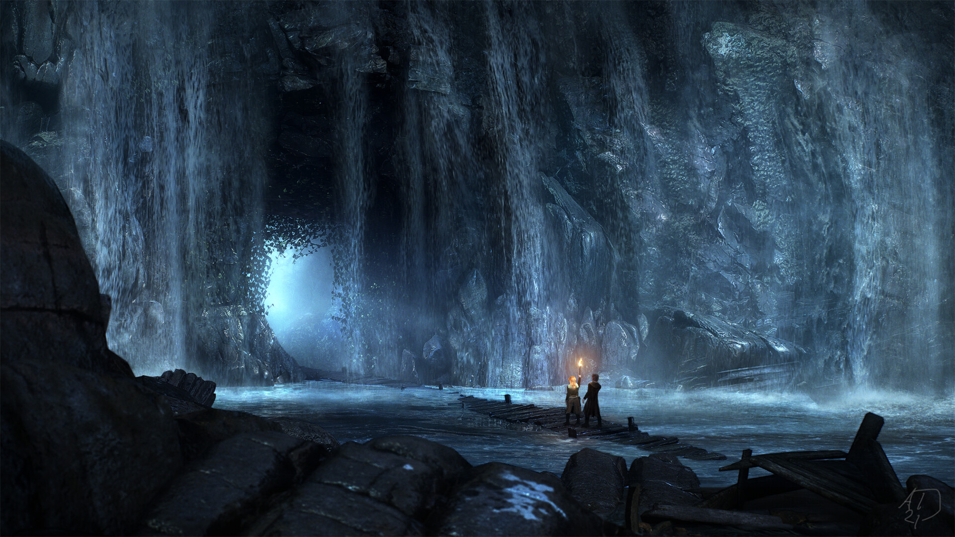 ArtStation - Secret Entrance to the Firestone Mine