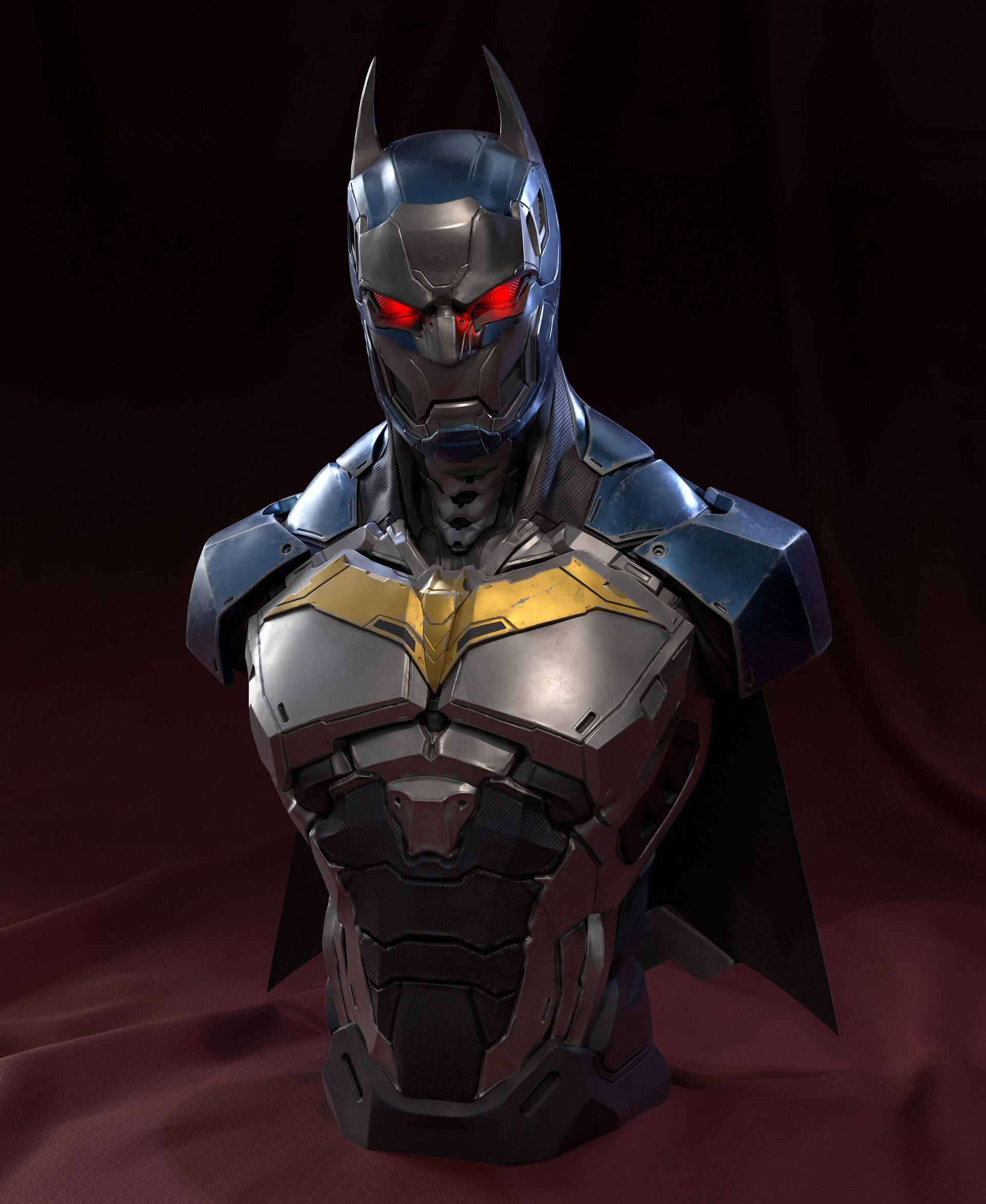 Damián Navarro Méndez - Mecha-Batman Bust (Fan Art)