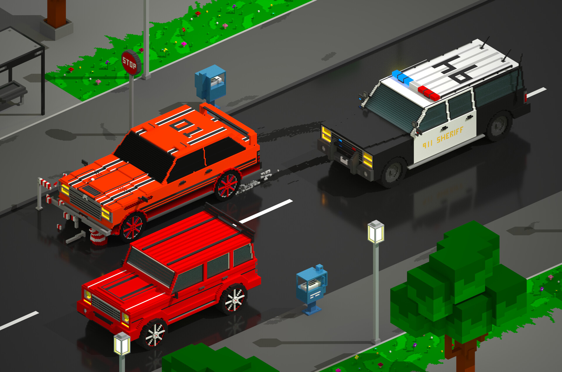 ArtStation - police chase