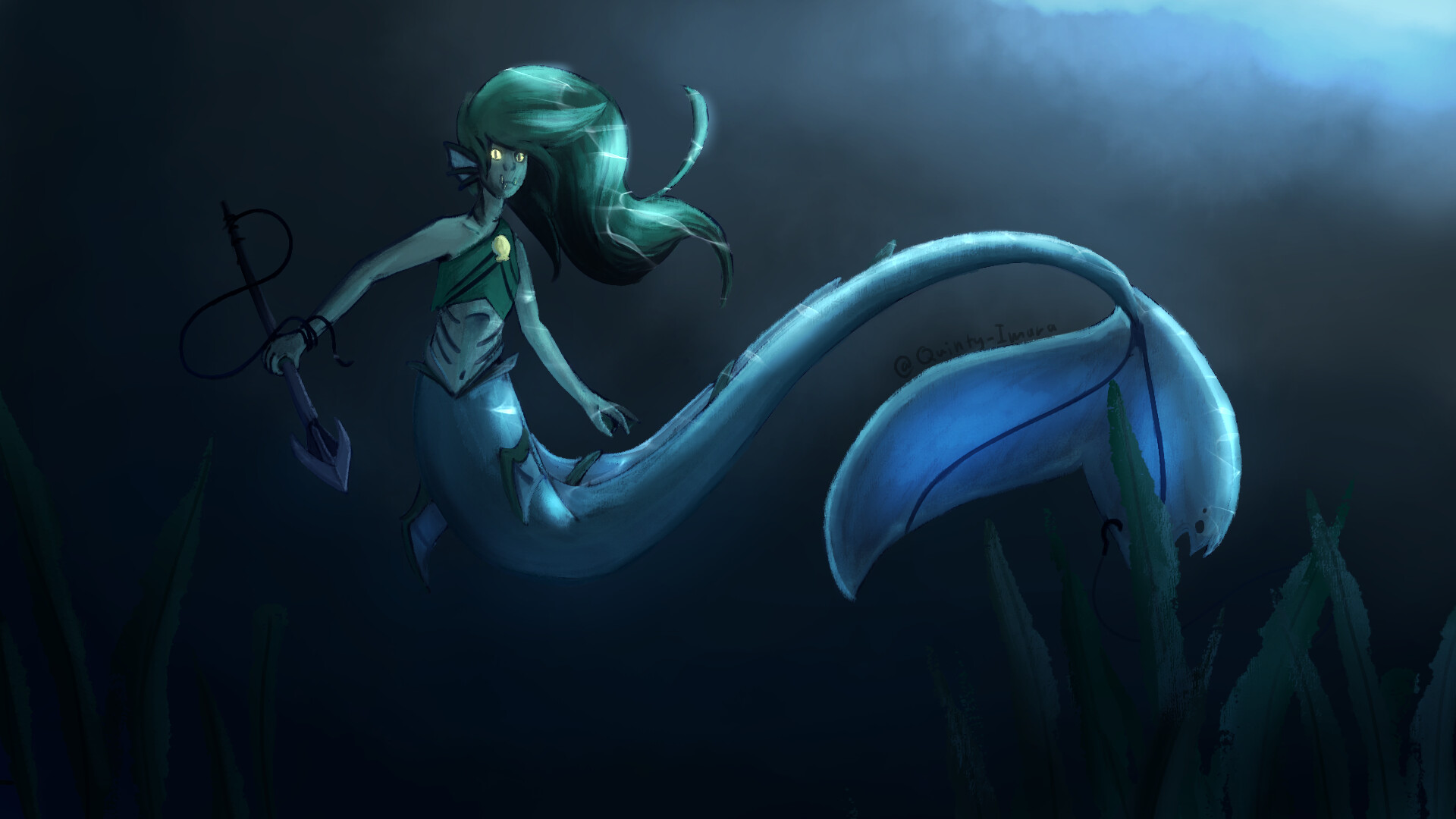 ArtStation - Mermaid painting
