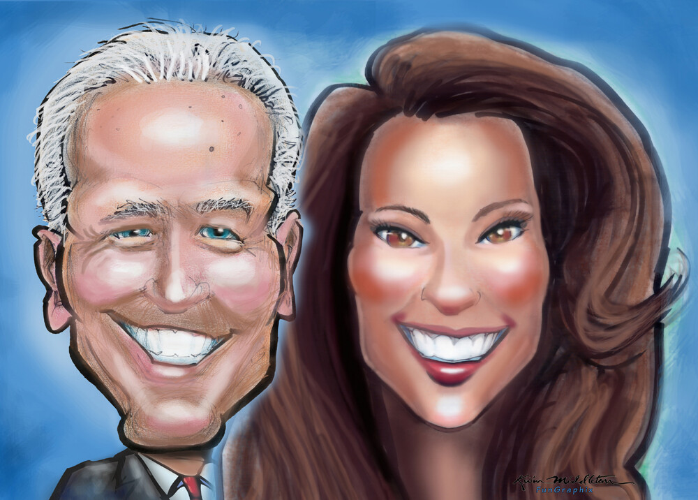 ArtStation - Caricature of Joe Biden and Kamala Harris