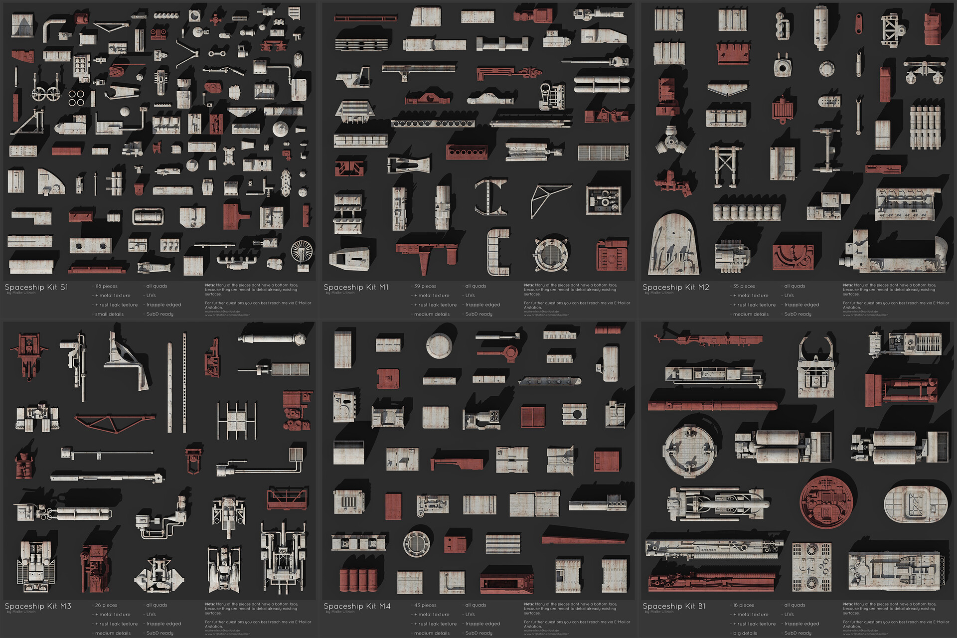 ArtStation - Spaceship Kit, Malte Ullrich