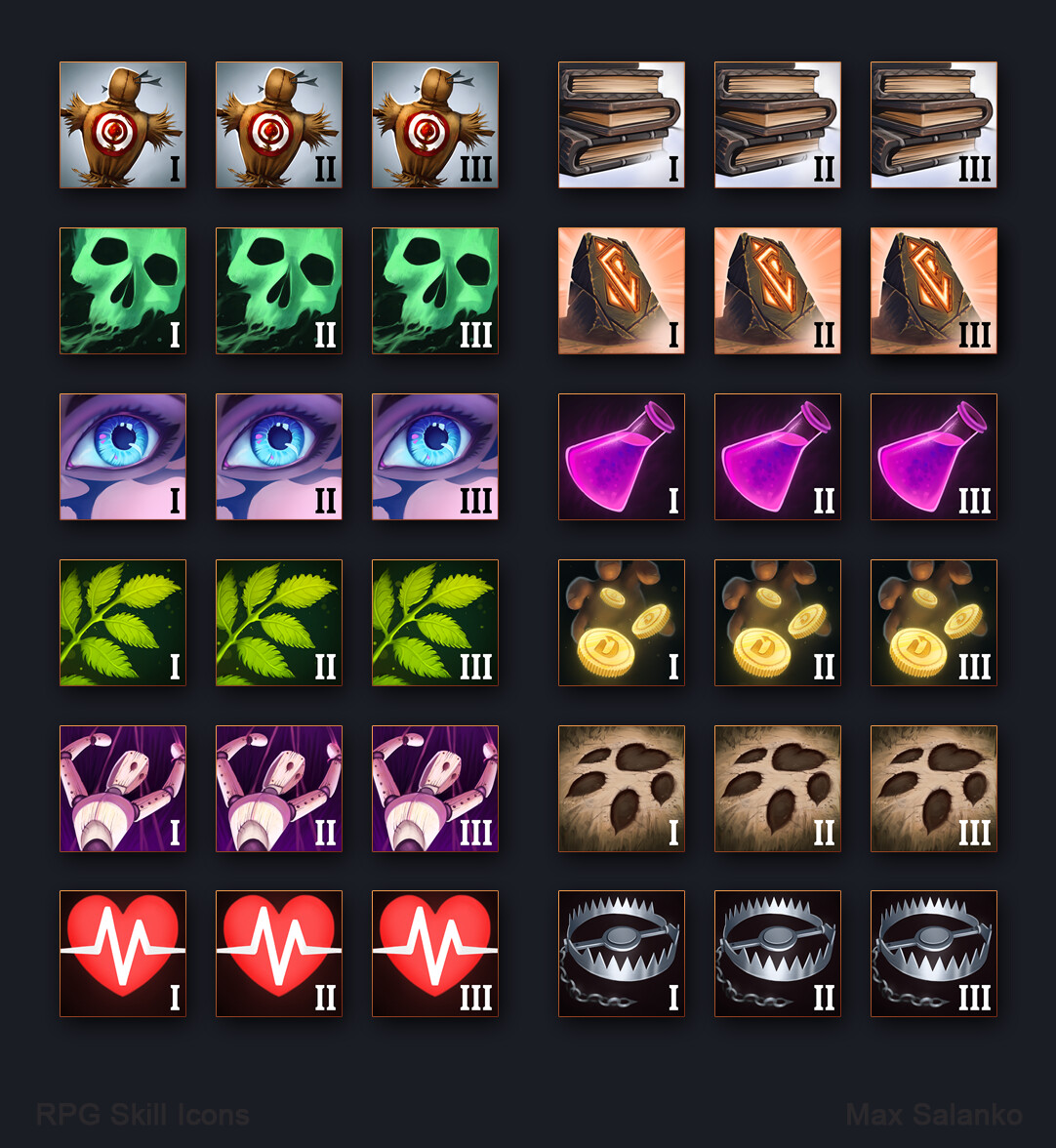 Max Salanko - RPG Skill Icons