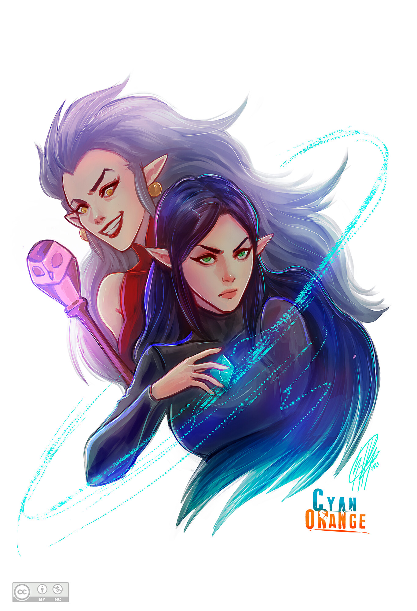 Cyan Orange - The Owl House Doodles