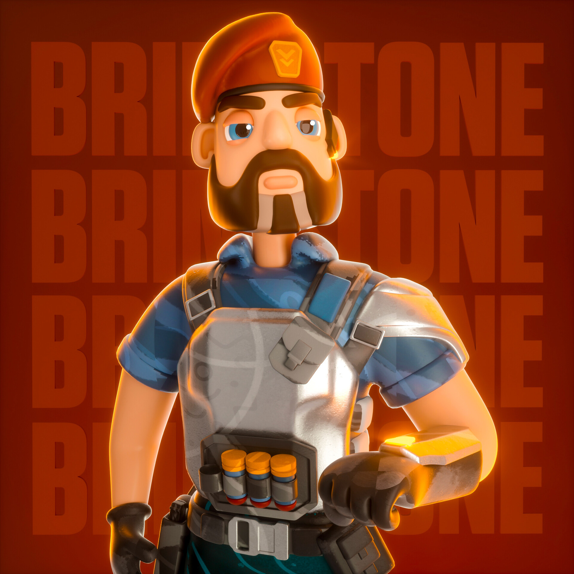 ArtStation - Brimstone 3D - Valorant