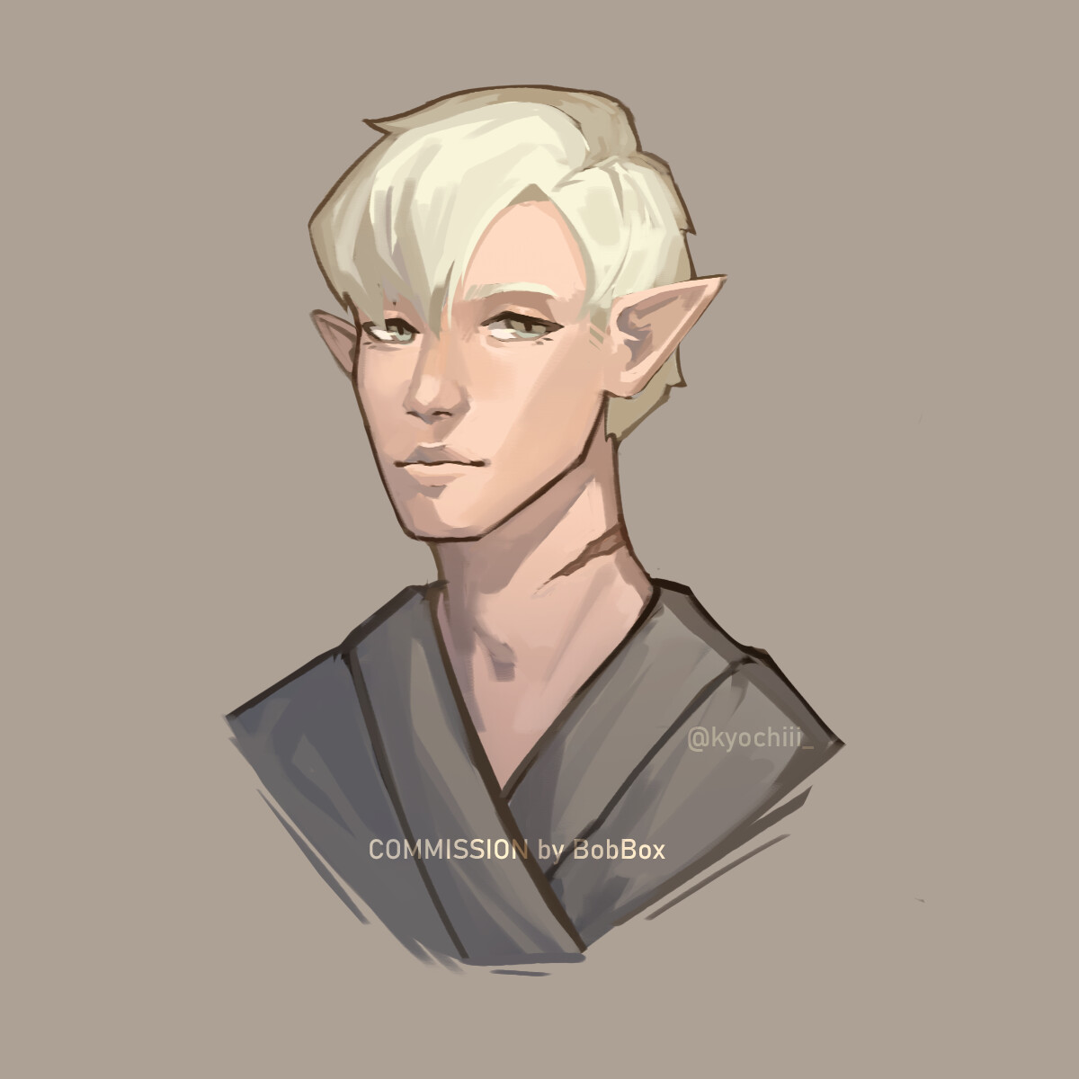 ArtStation - White Haired Elf (commissioned)