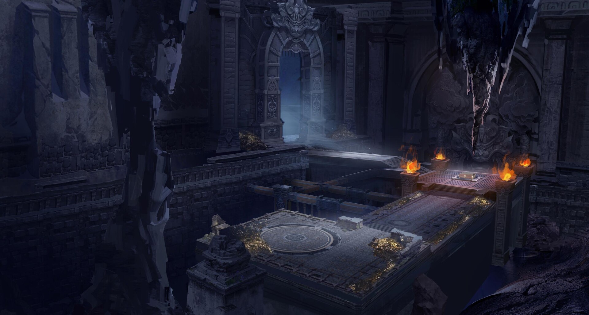 ArtStation - The underground treasure（The hole of the hidden treasure ...