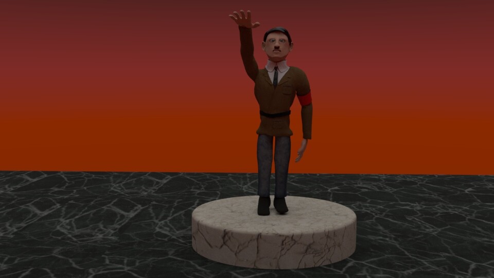 ArtStation - Hitler cartoon