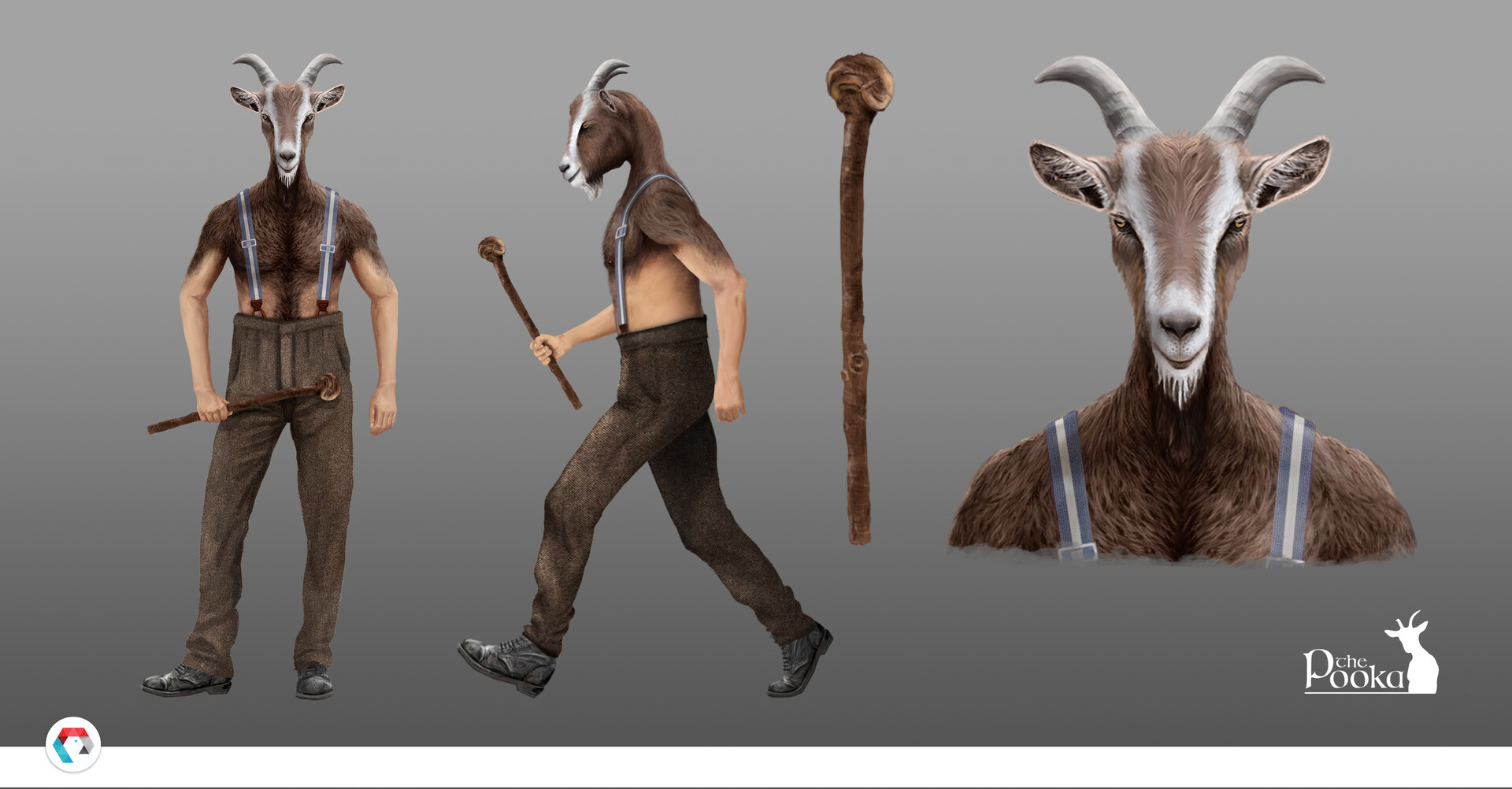 ArtStation - The Pooka: 2D Character Development