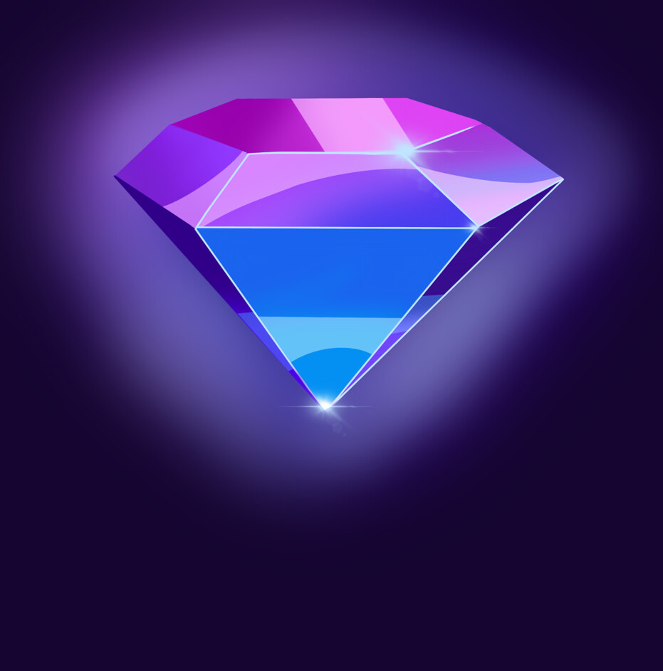 2d Drawing Of A Diamond