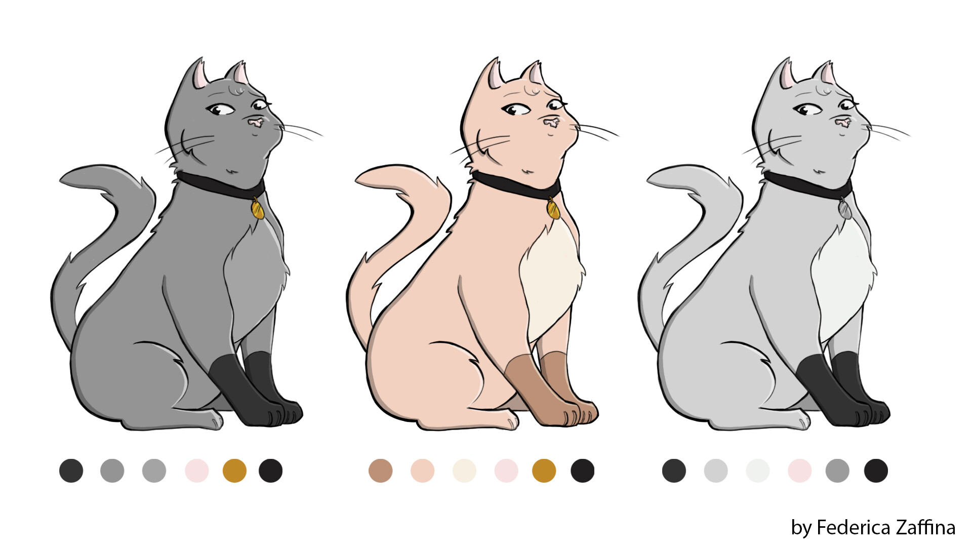 ArtStation - Classy cat character design