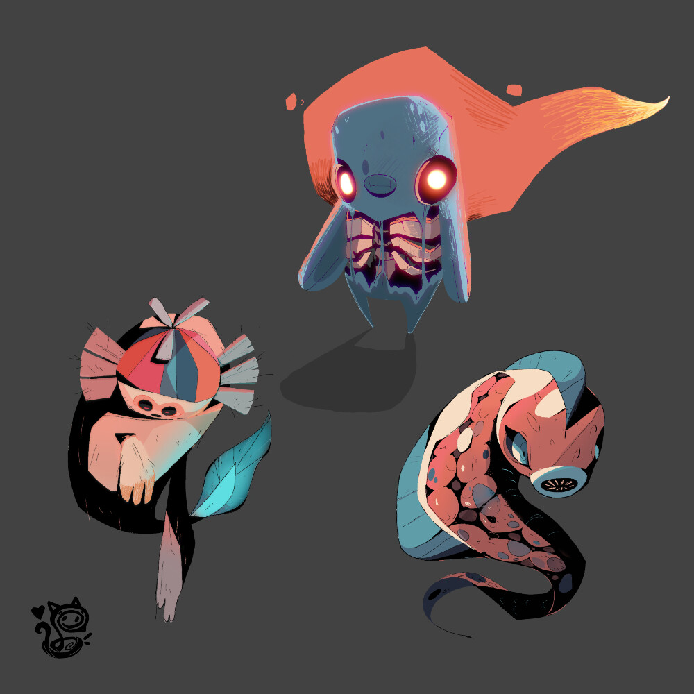 ArtStation - Character Design - Fish