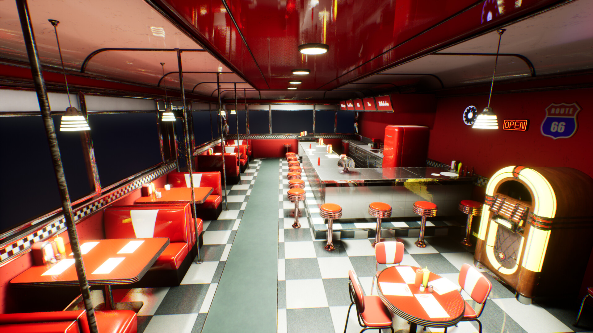 Zaher - Modular Vintage American Diner (Asset Pack)