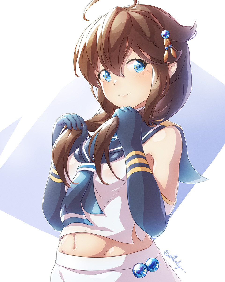 ArtStation - Shigure in Suzukaze's outfit