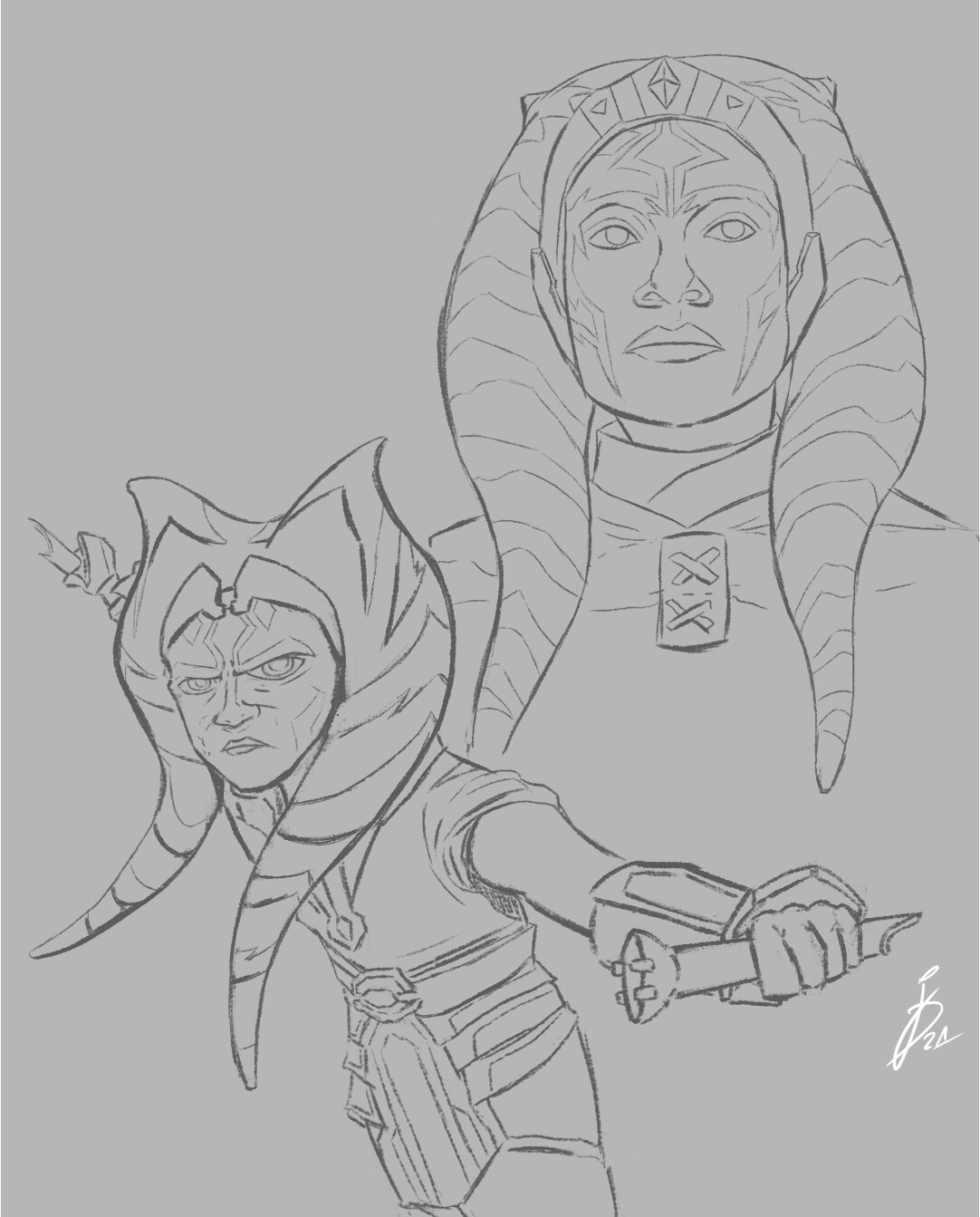 ahsoka tano clone wars coloring pages