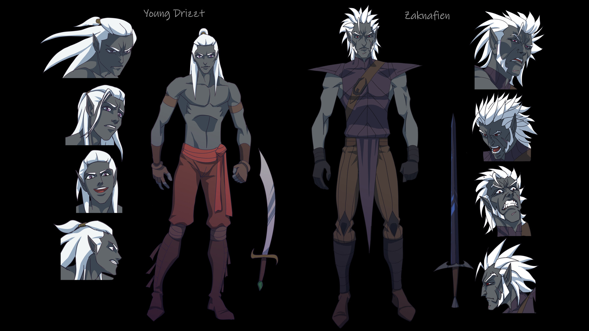 ArtStation - Character Designs for 2d animated D&D cartoon 'The Legend ...