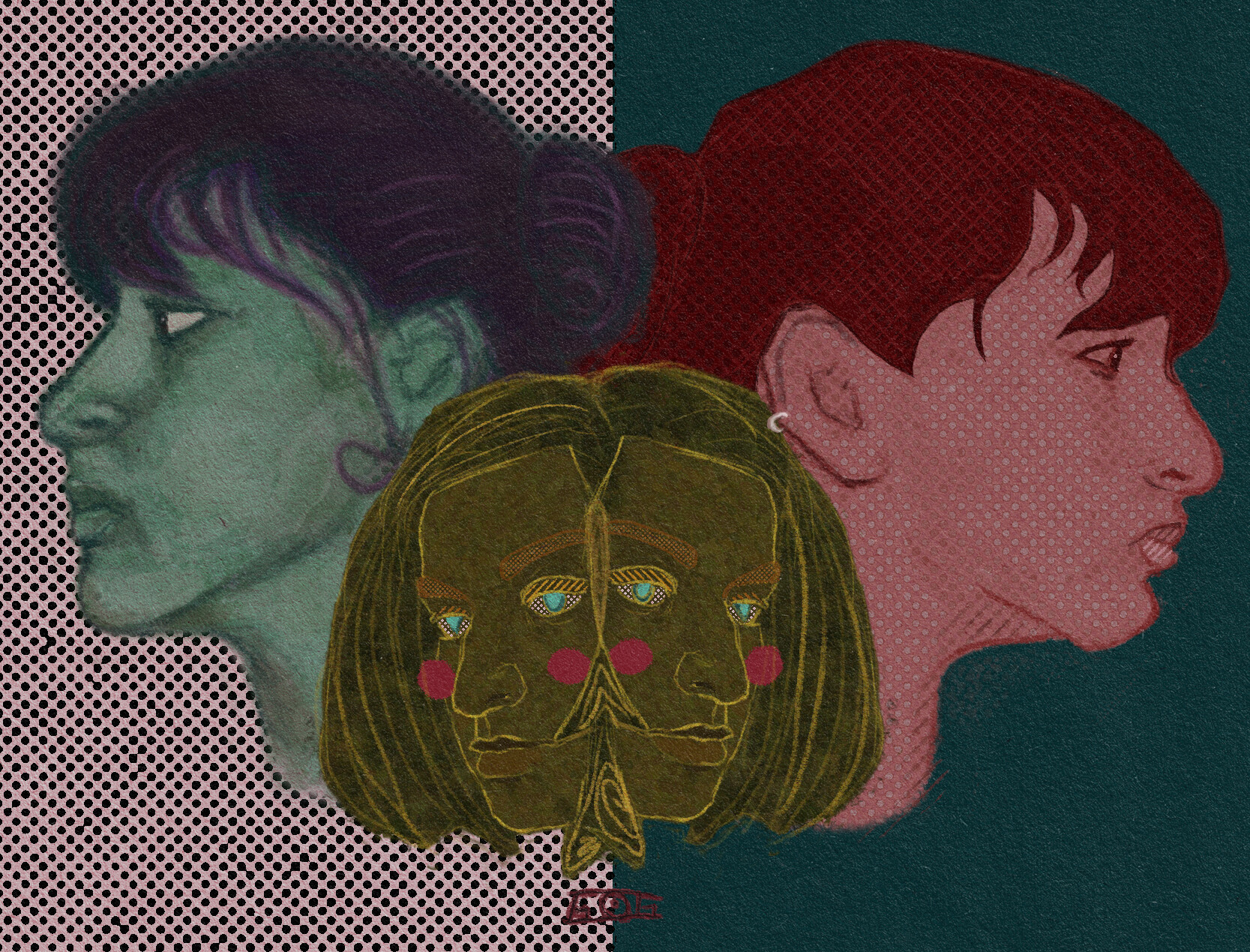 ArtStation - Three way portrait