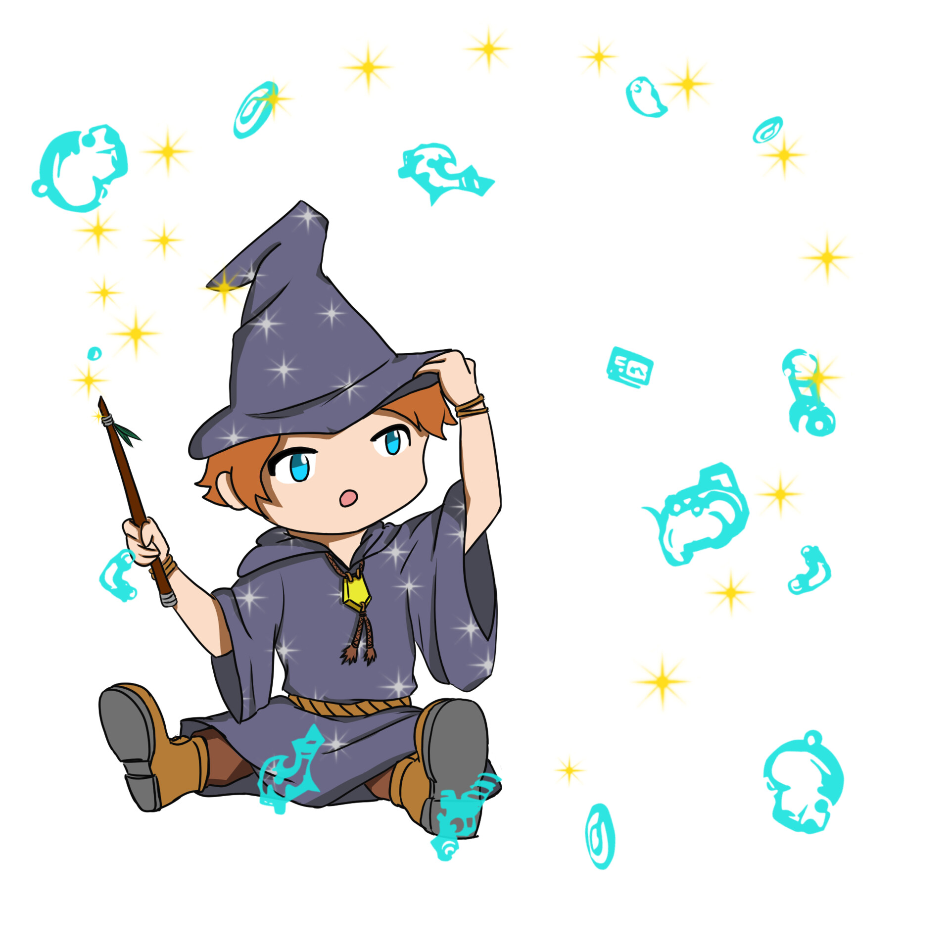 ArtStation - Magic boy (first attempt at digital art with an actual ...