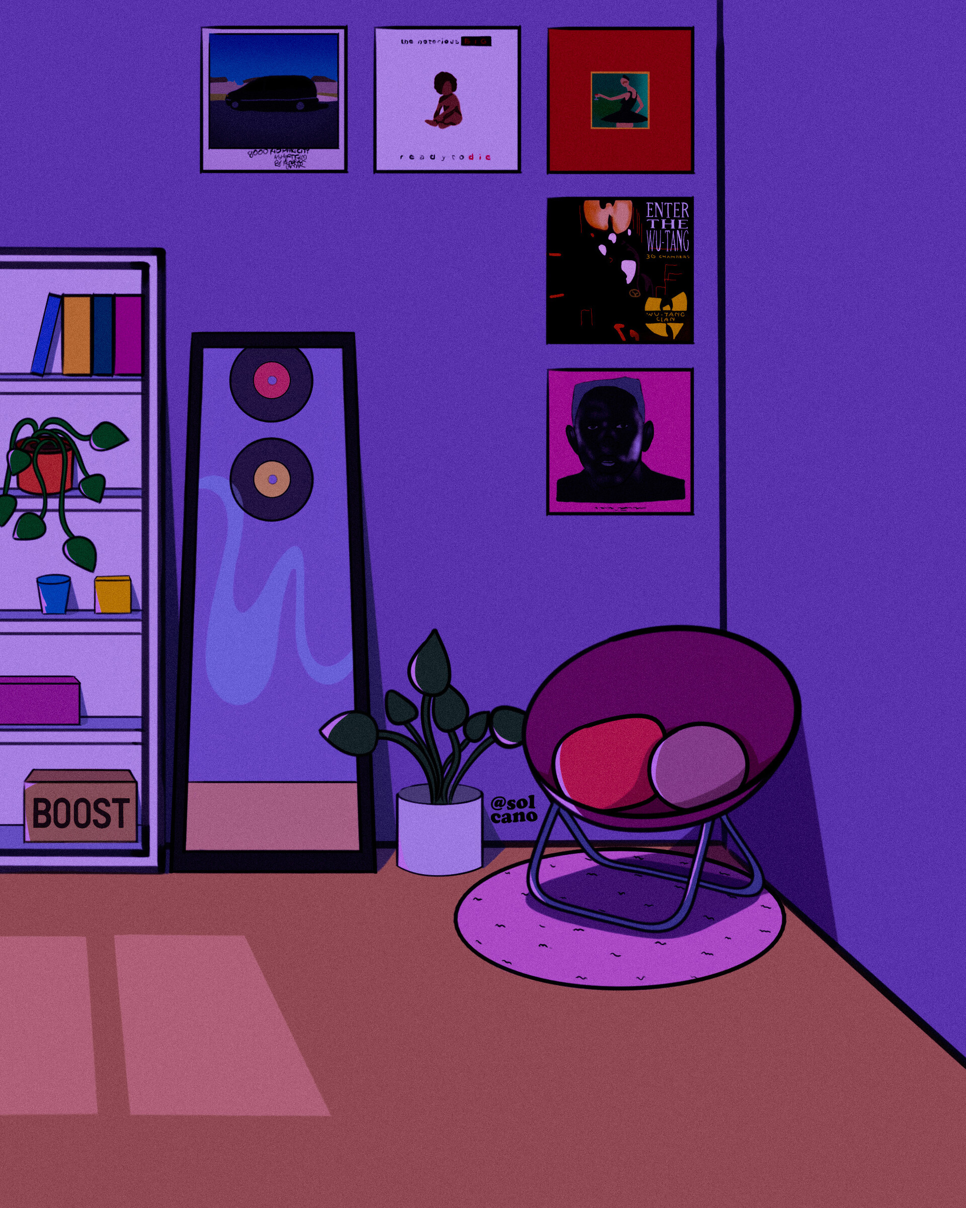 ArtStation - Aesthetic room by @solcano