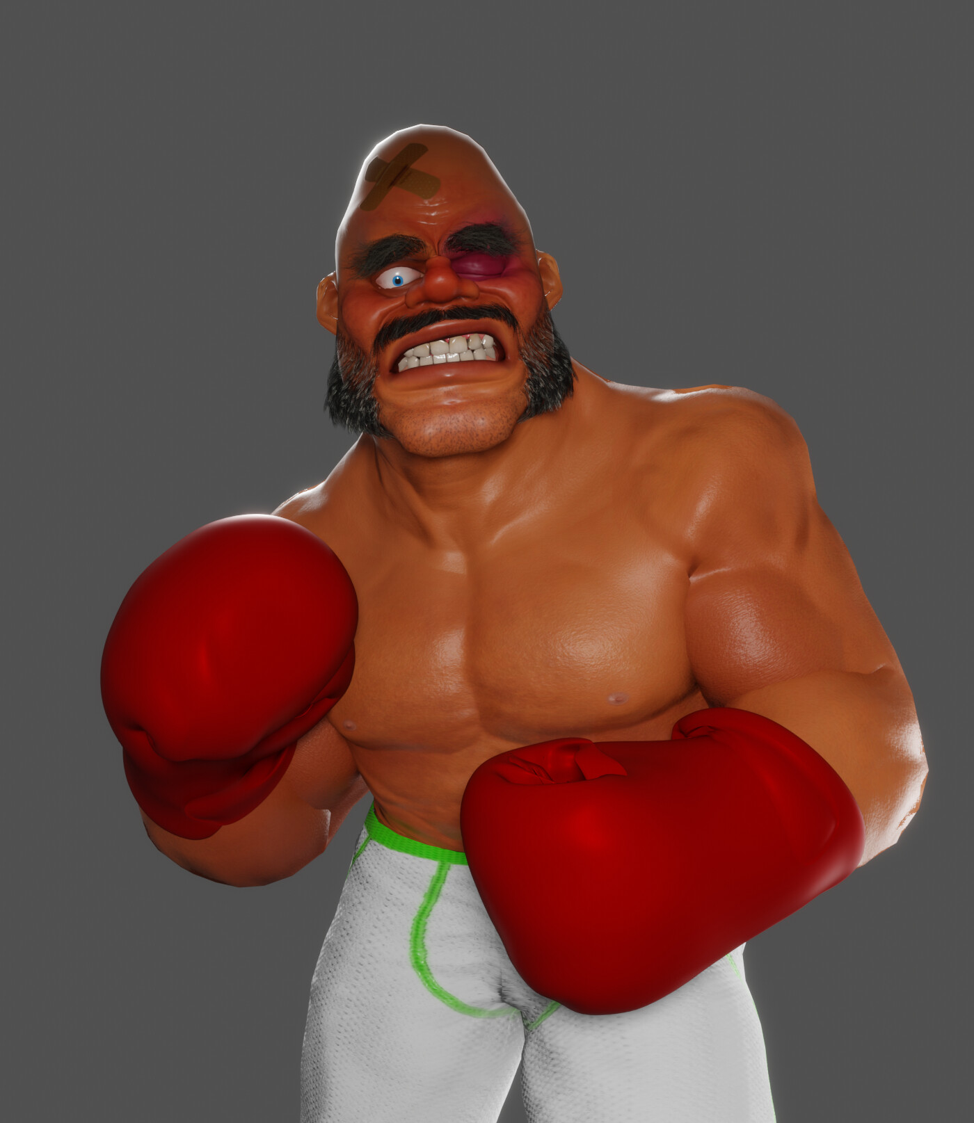 ArtStation - Bald Bull: Character Creator to Eevee (Blender)