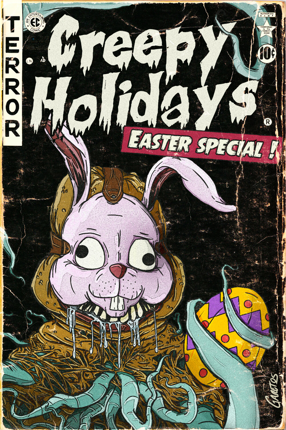 ArtStation - Retro Horror Comics - Easter Special