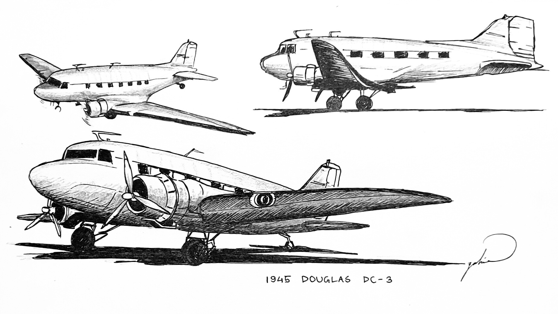 ArtStation - 1945 Douglas DC-3