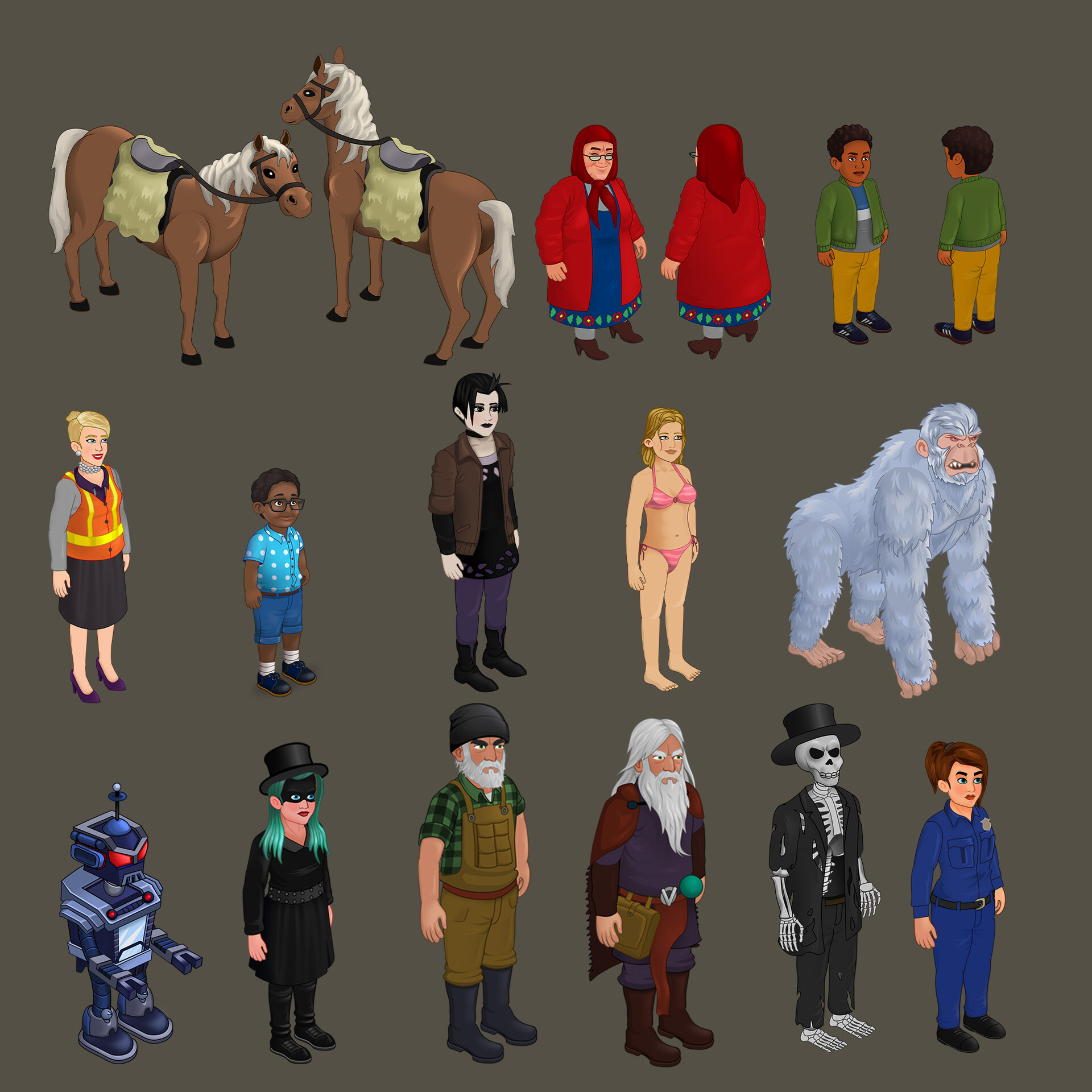 ArtStation - Isometric characters