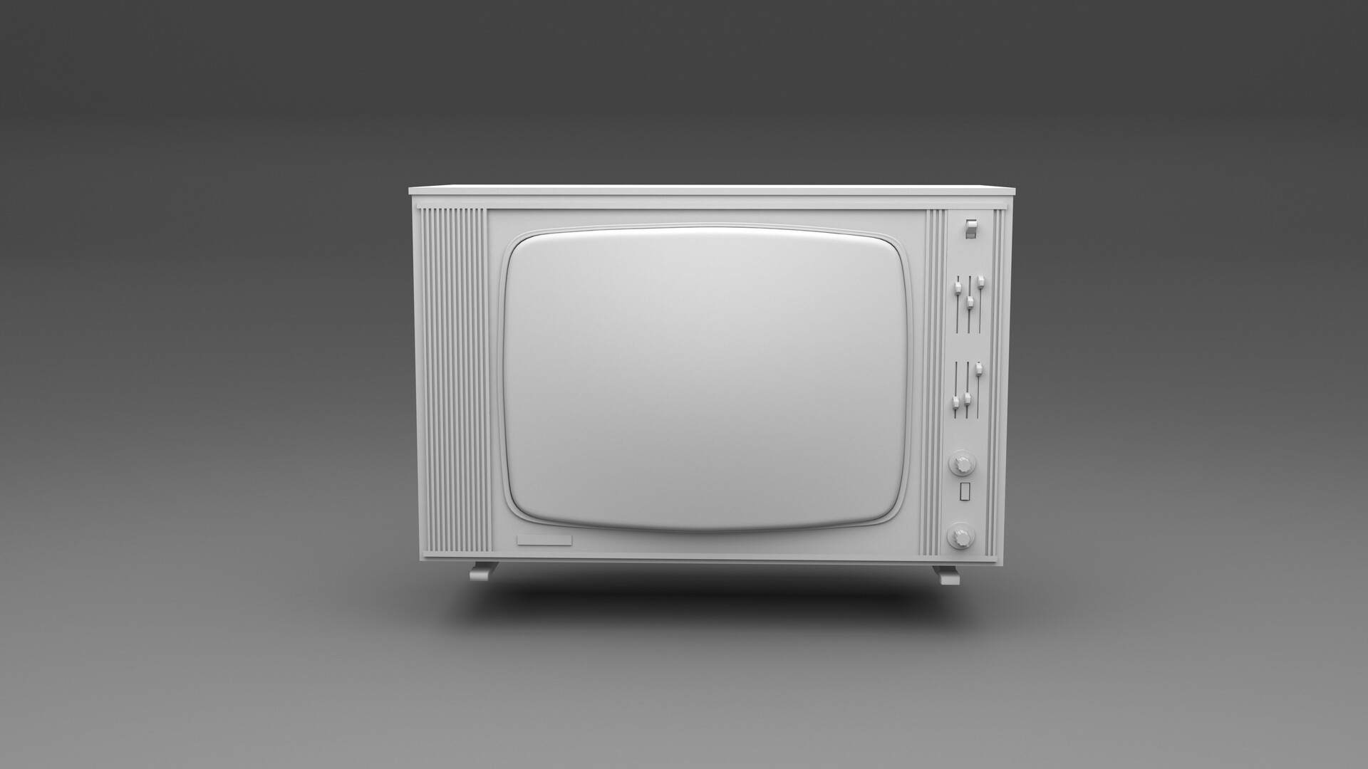 ArtStation - 1980s TELEVISION 3D MODEL