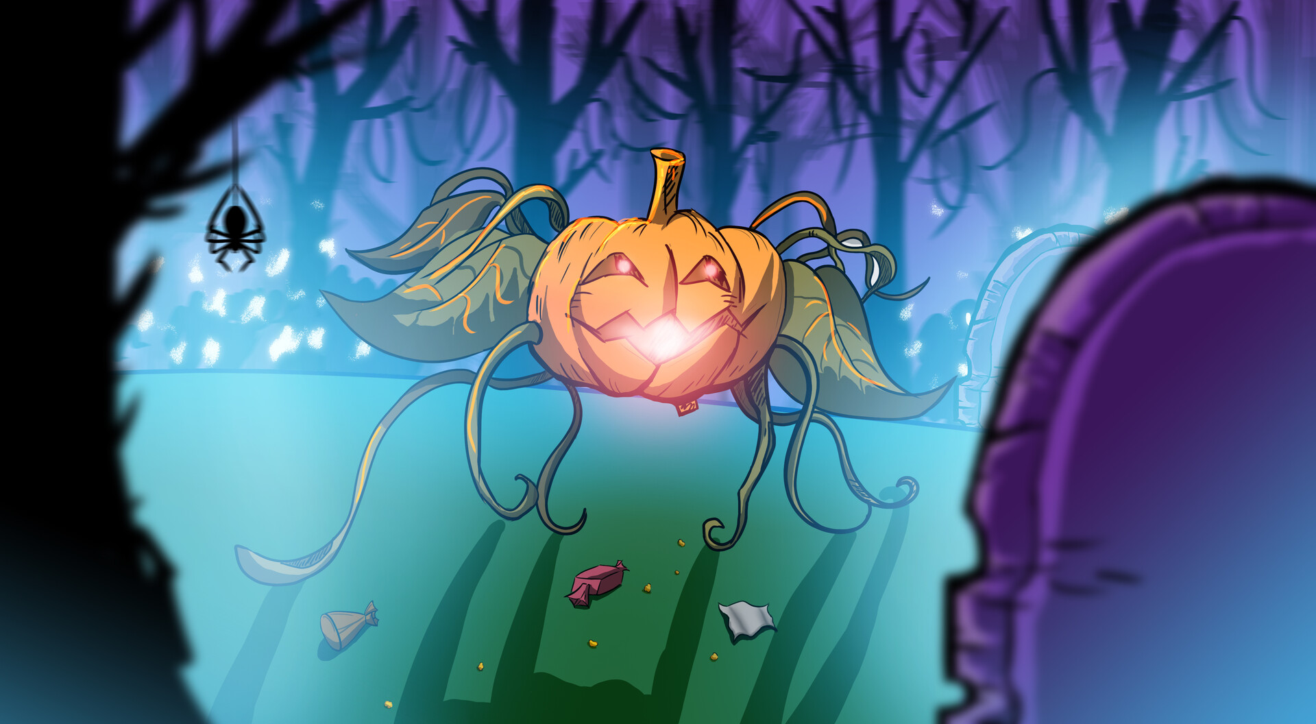 ArtStation - Hell pumpkin