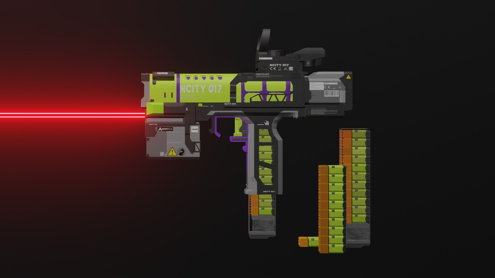 ArtStation - SCI-FI WARGUN [ NCITY-017 ] - 2021