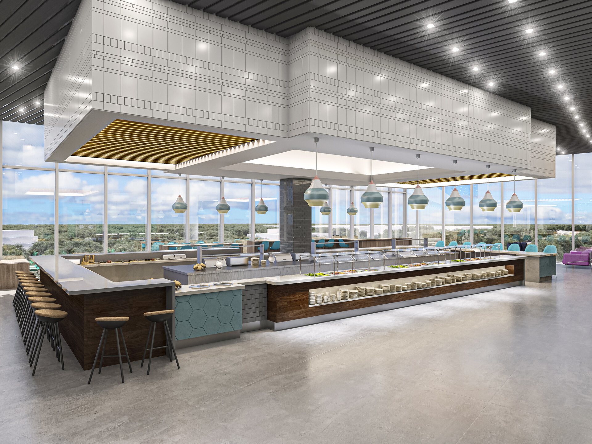 ArtStation - CGI Render- Workplace Café