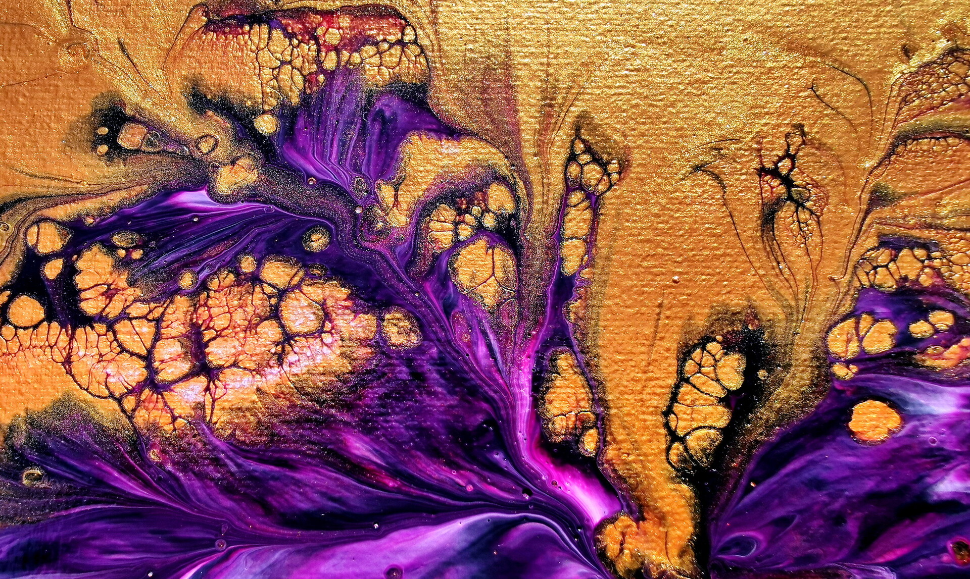 Fiona Art - Lady in purple ~Three flowers experiment ~ Acrylic pouring ...