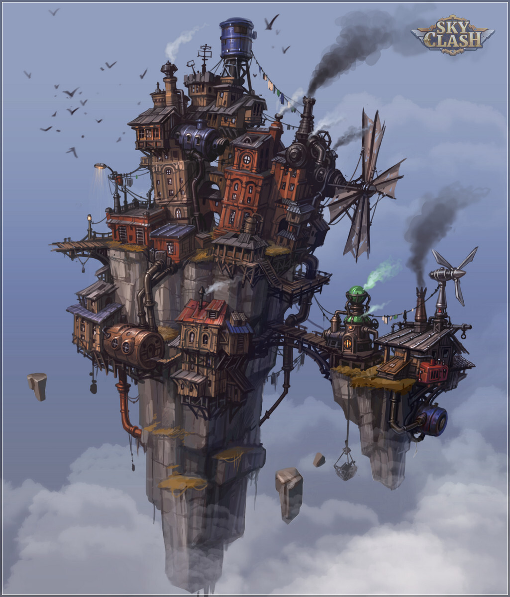 ArtStation - Sky city