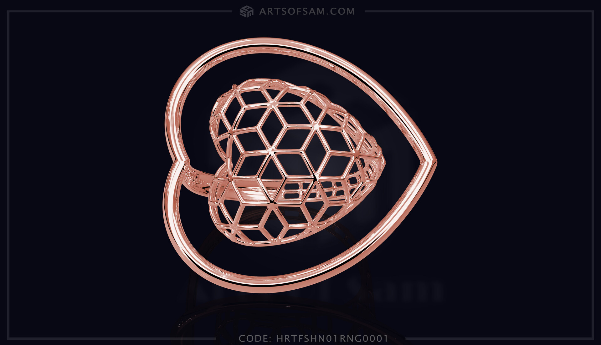 Arts Of Sam - Heart Plain Gold Ring, 3D cad for print, Pictures and ...
