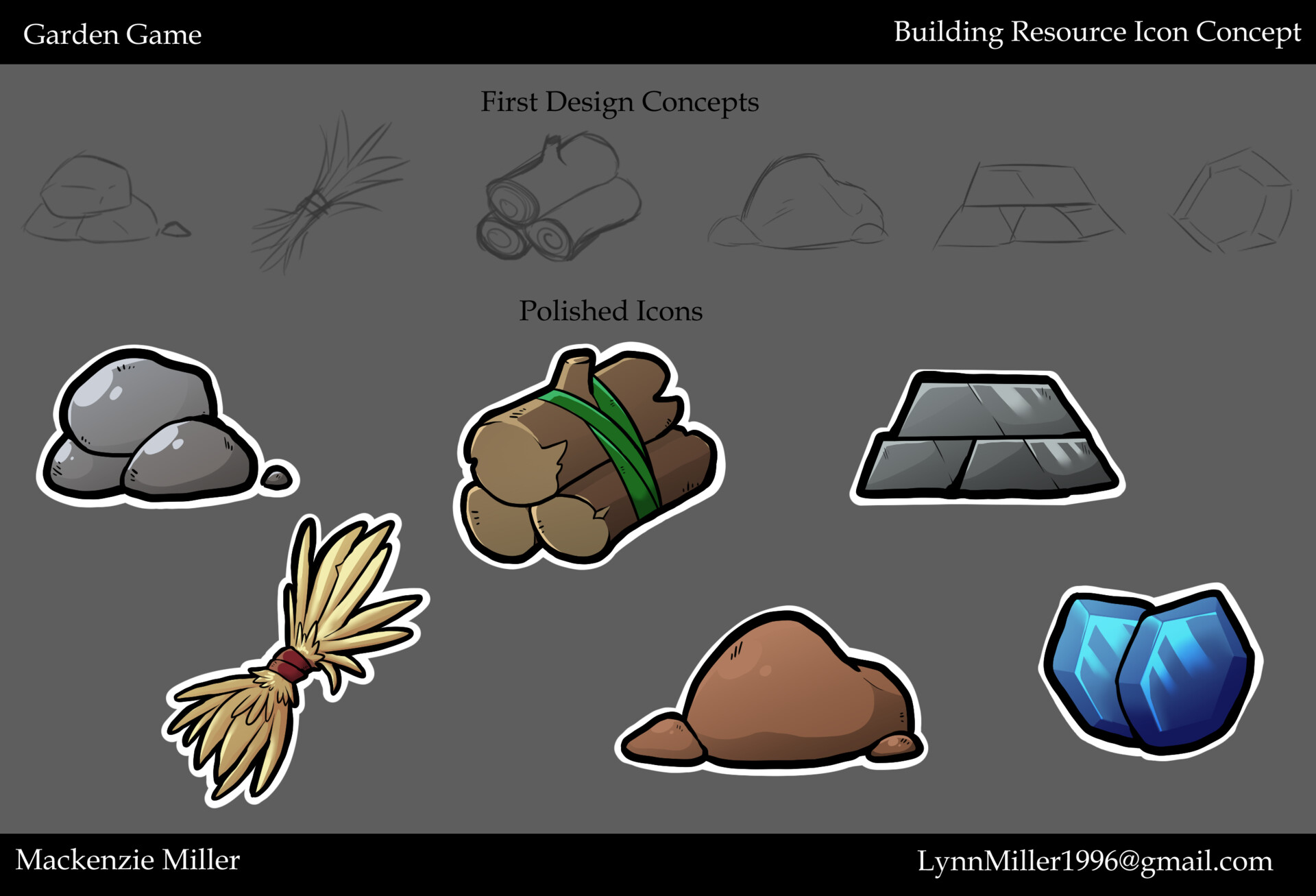 ArtStation - Garden Game: Crafting Resource Icons
